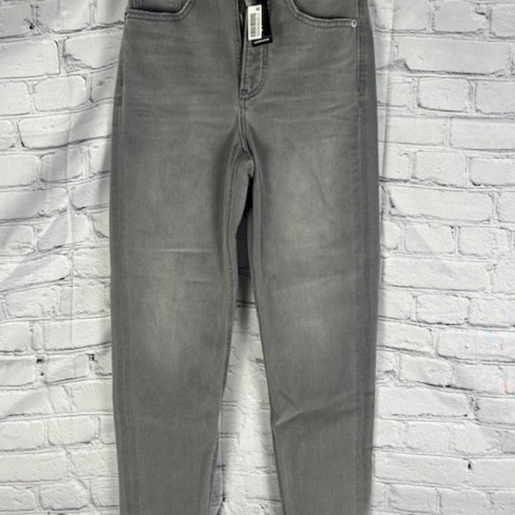 Express | Jeans | Express Womens Super High Rise Mom Jeans Grey Color ...